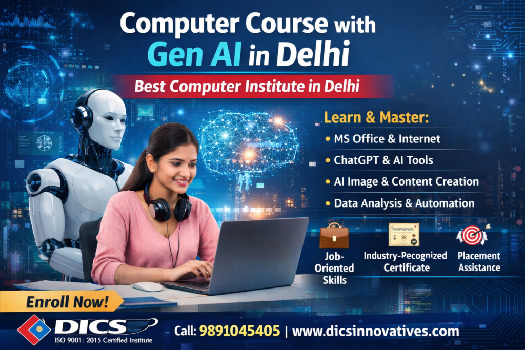 Computer Course with Gen AI in Delhi | Best Computer Institute